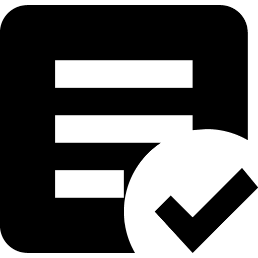 Text box check icon svg png free download