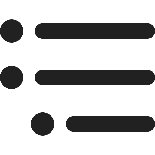 Text bullet list tree icon svg png free download