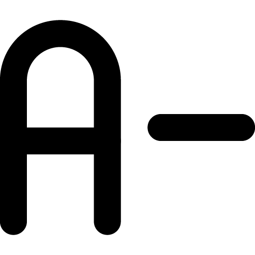 Text decrease icon svg png free download