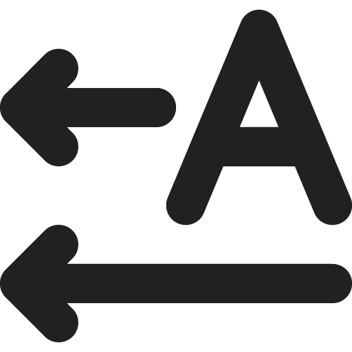 Text direction horizontal rtl icon svg png free download Text direction horizontal rtl icon svg png free download