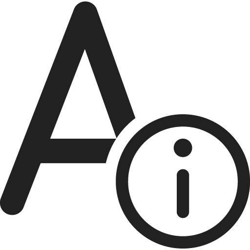 Text font info icon svg png free download