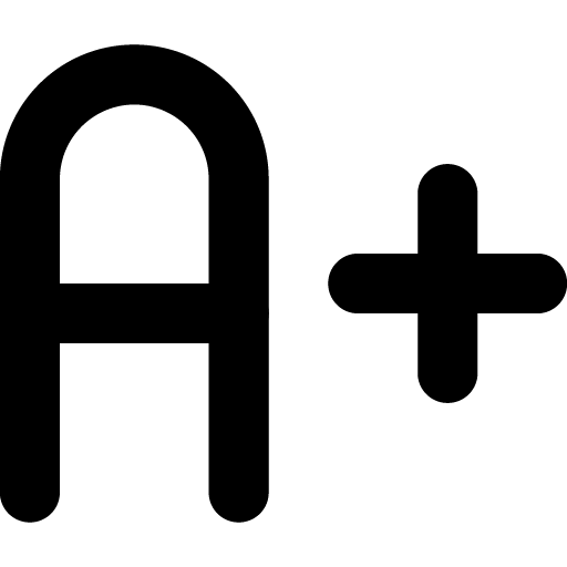 Text increase icon svg png free download