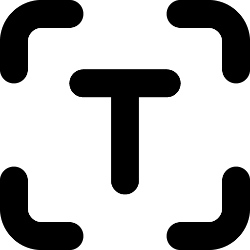 Text recognition icon svg png free download