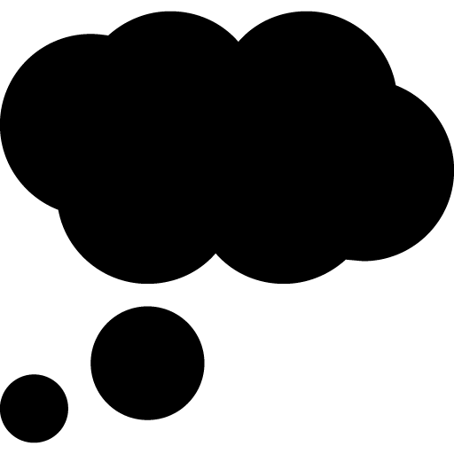 Thought bubble icon svg png free download