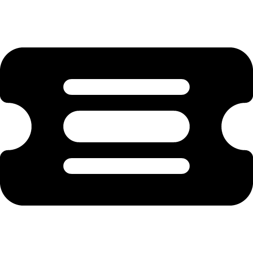 Ticket detailed fill icon svg png free download