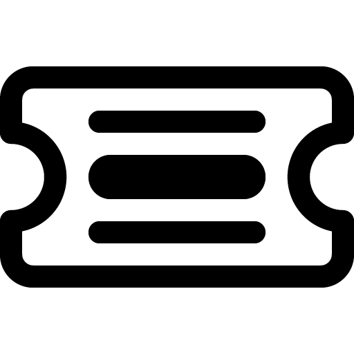 Ticket detailed icon svg png free download