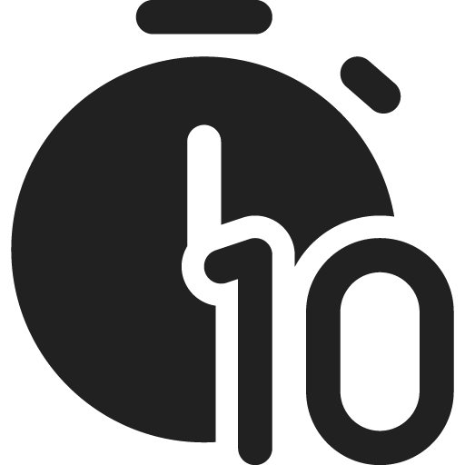 Timer 10 icon svg png free download - 2