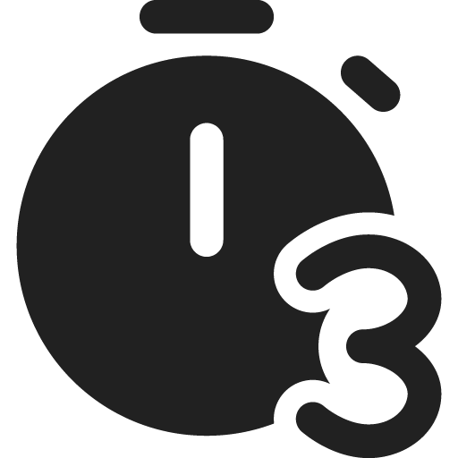 Timer 3 icon svg png free download - 2