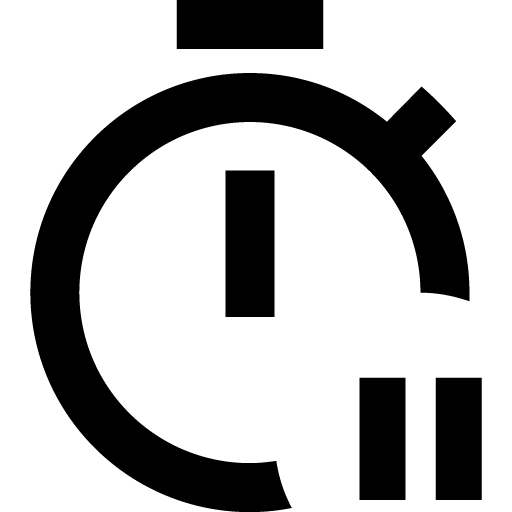 Timer pause outline icon svg png free download