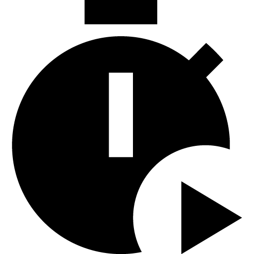 Timer play icon svg png free download