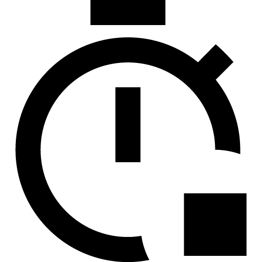 Timer stop outline icon svg png free download