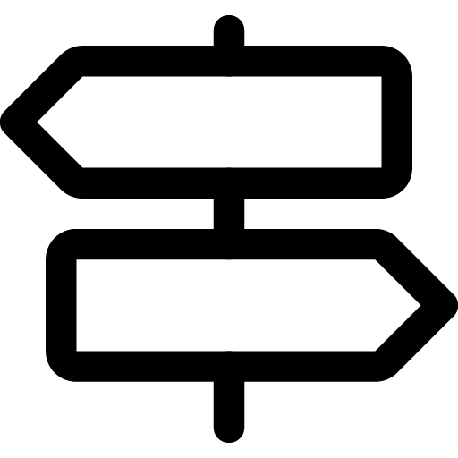 Trail sign outline icon svg png free download