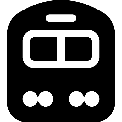 Train front fill icon svg png free download