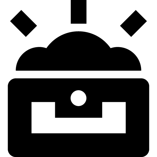 Treasure chest open icon svg png free download