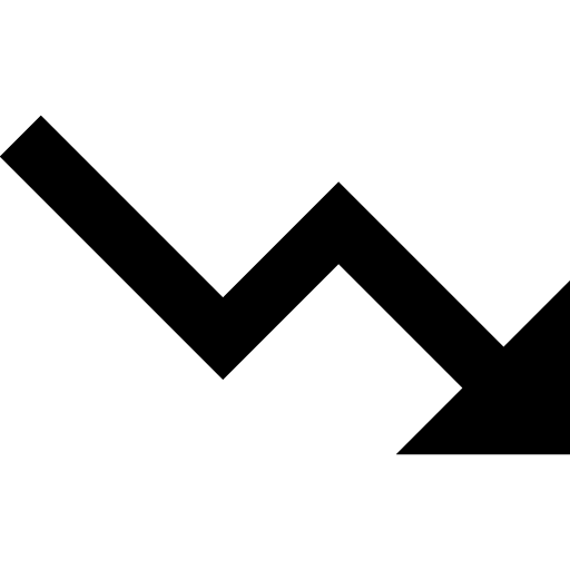 Trending down icon svg png free download - 10