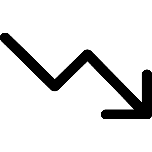 Trending down icon svg png free download - 2