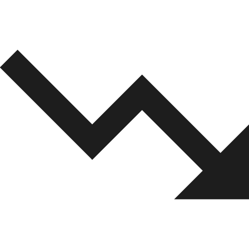 Trending down icon svg png free download - 9