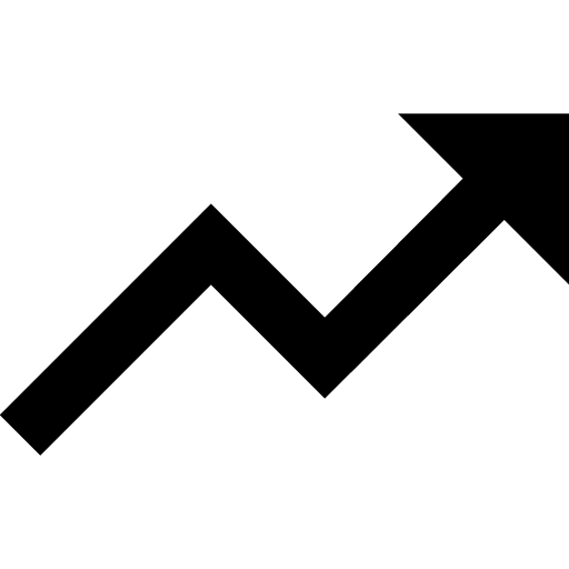 Trending up icon svg png free download - 3