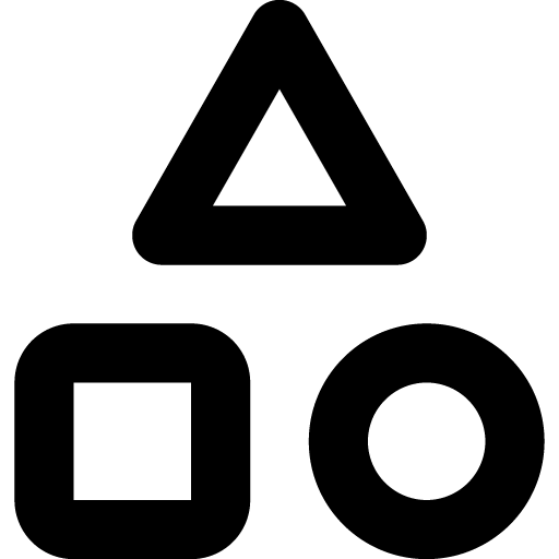 Triangle square circle icon svg png free download