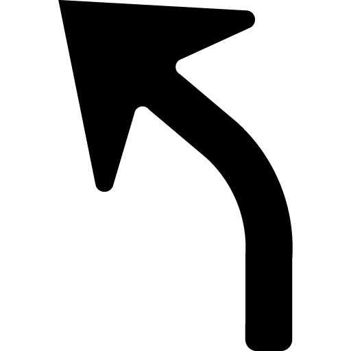 Turn slight left icon svg png free download