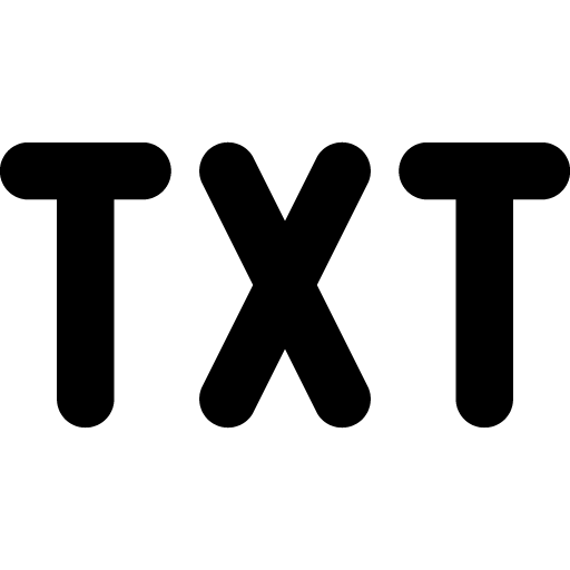 Txt icon svg png free download