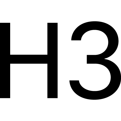 Type h3 icon svg png free download