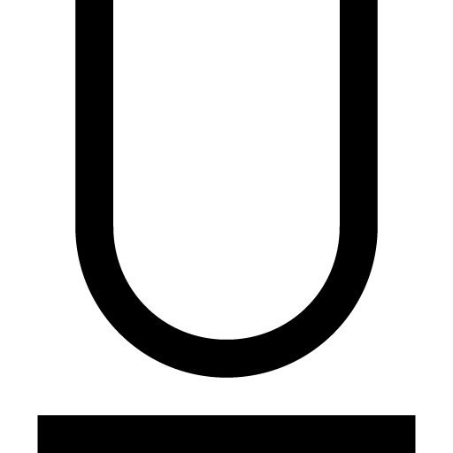 Underline icon svg png free download - 3