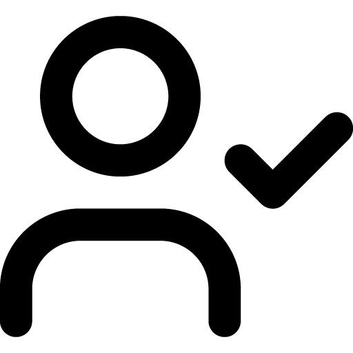 User check icon svg png free download - 6