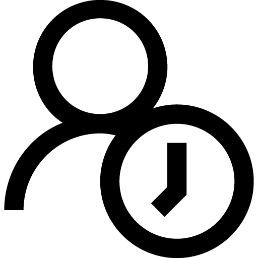 User clock icon svg png free download