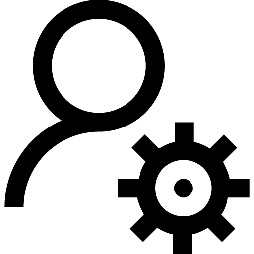 User cog icon svg png free download