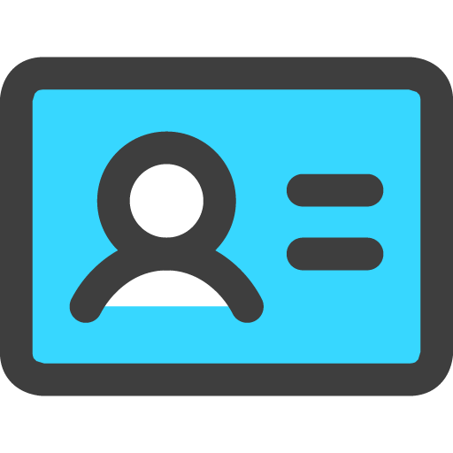 User identifier card icon svg png free download