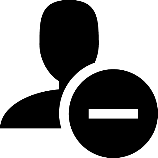 User minus icon svg png free download