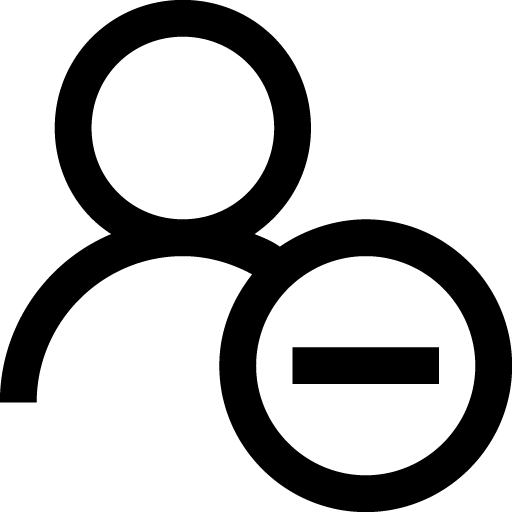 User minus icon svg png free download - 2