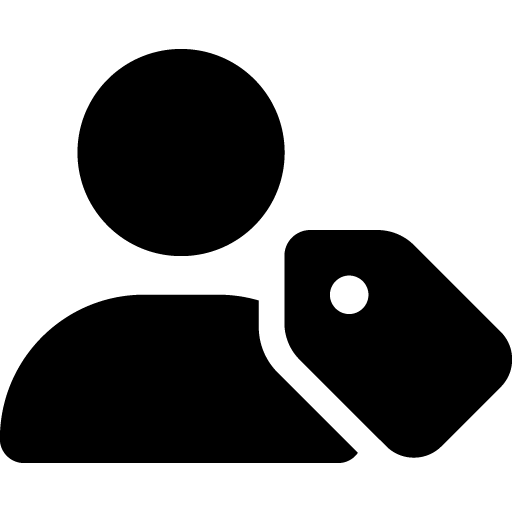 User tag icon svg png free download - 2