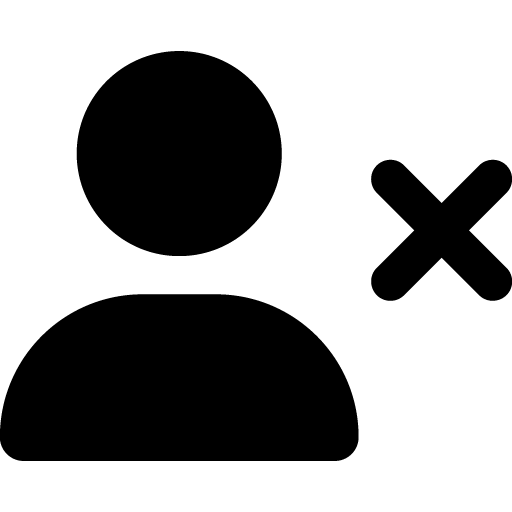 User xmark icon svg png free download