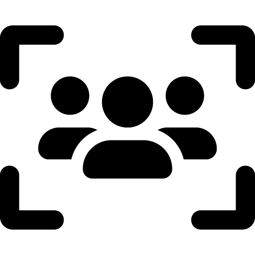 Users viewfinder icon svg png free download