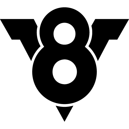 V8 icon svg png free download