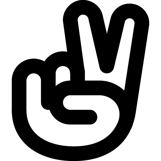 Victory hand icon svg png free download