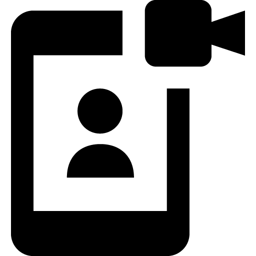 Video call mobile phone icon svg png free download
