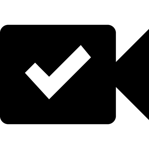 Video check icon svg png free download