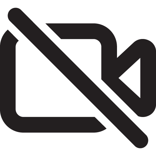 Video off outline icon svg png free download