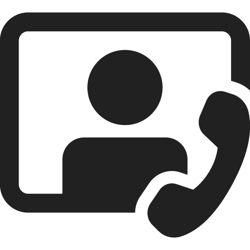 Video person call icon svg png free download