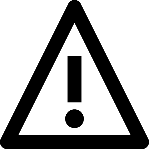 Warning outline icon svg png free download - 2