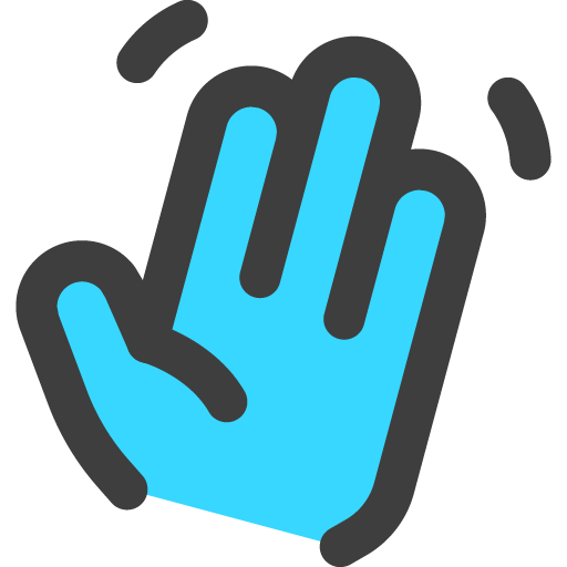 Waving hand icon svg png free download
