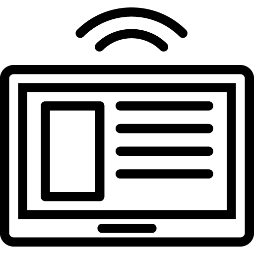 Wireless tablet icon svg png free download
