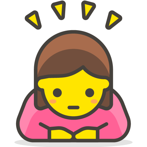 Woman bowing icon svg png free download