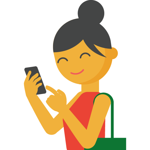 Woman phone icon svg png free download