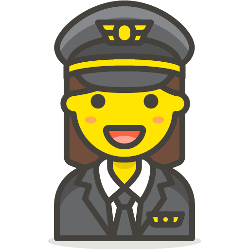 Woman pilot icon svg png free download