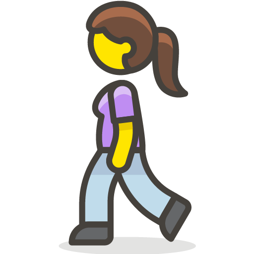 Woman walking icon svg png free download
