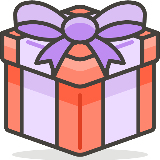 Wrapped gift icon svg png free download